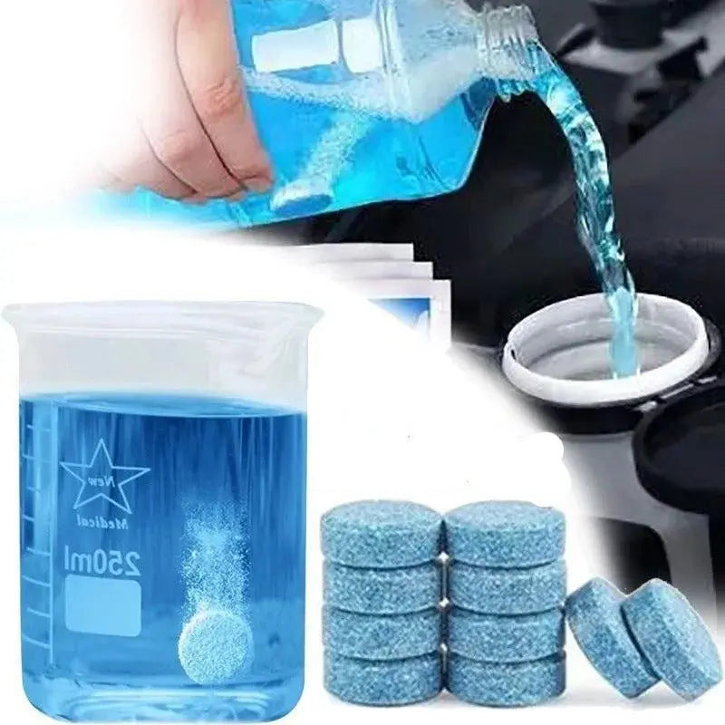 Effervescent Car Windscreen Cleaner Tablets Concentrated Solid Deterge ...