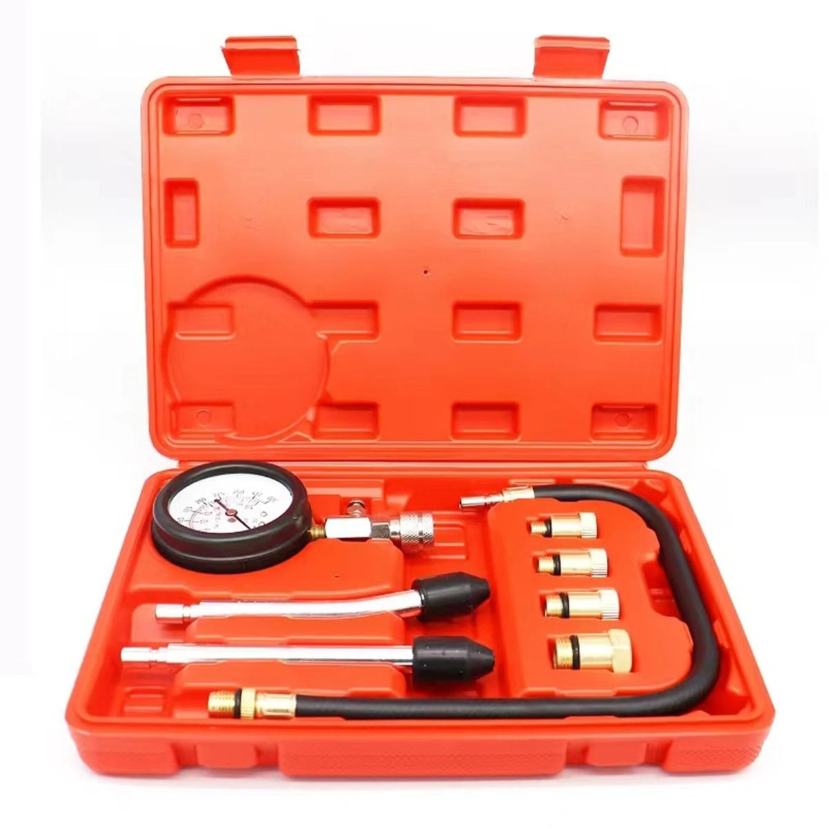 Engine Cylinder Compression Tester Kit 0–300PSI with M10 M12 M14 M18 A ...